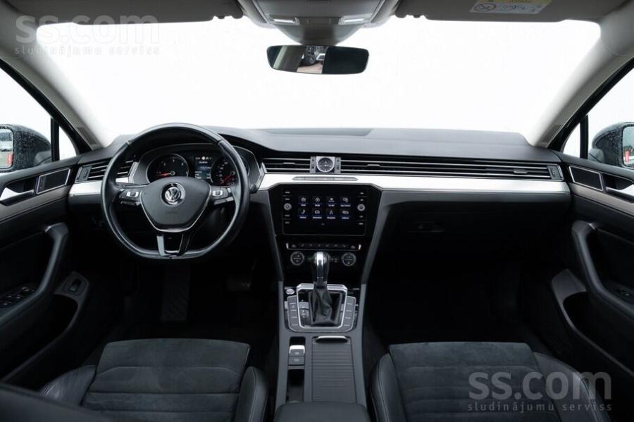 Black Volkswagen Passat B8 2018 in Riga, with an engine capacity of 2.00 L and mileage of 180 thousand km for 13800 €, photo 10 on AUTOMOTO.COM.LV