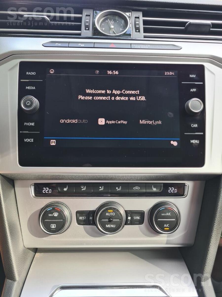 Black Volkswagen Passat B8 2019 in Riga, with an engine capacity of 2.00 L and mileage of 200 thousand km for 12800 €, photo 24 on AUTOMOTO.COM.LV
