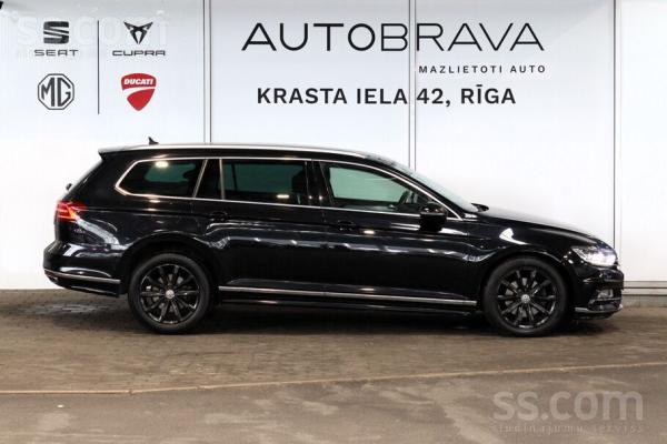 Black Volkswagen Passat B8 2019 in Riga, with an engine capacity of 2.00 L and mileage of 224 thousand km for 13490 €, photo 6 on AUTOMOTO.COM.LV