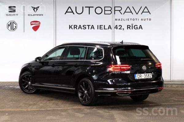 Black Volkswagen Passat B8 2019 in Riga, with an engine capacity of 2.00 L and mileage of 224 thousand km for 13490 €, photo 7 on AUTOMOTO.COM.LV