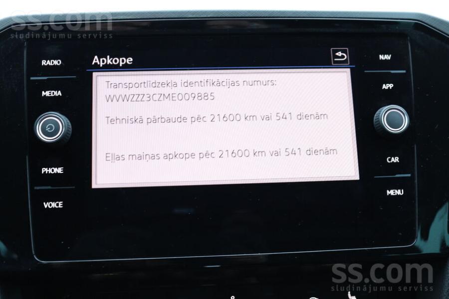Черный Фольксваген Пассат Б8 2020 в Рига, объемом двигателя 1.50 л и пробегом 119 тыс. км за 15800 €, фото 16 на AUTOMOTO.COM.LV
