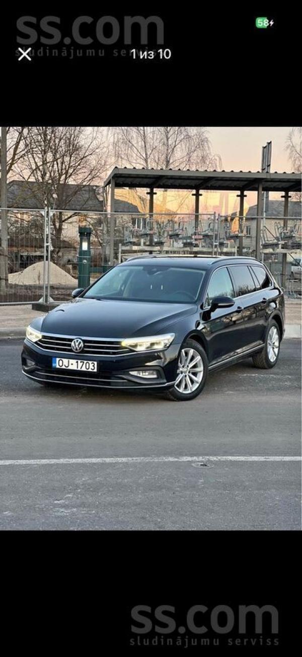Black Volkswagen Passat B8 2020 in Riga, with an engine capacity of 2.00 L and mileage of 272 thousand km for 15200 €, photo 1 on AUTOMOTO.COM.LV