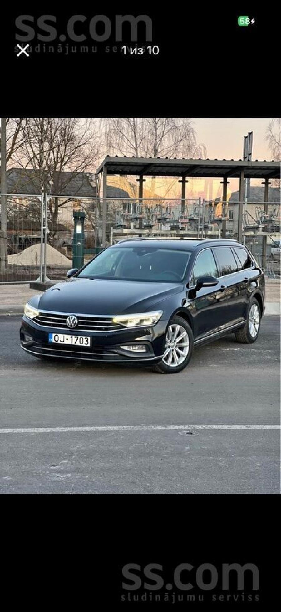 Black Volkswagen Passat B8 2020 in Riga, with an engine capacity of 2.00 L and mileage of 273 thousand km for 14900 €, photo 1 on AUTOMOTO.COM.LV