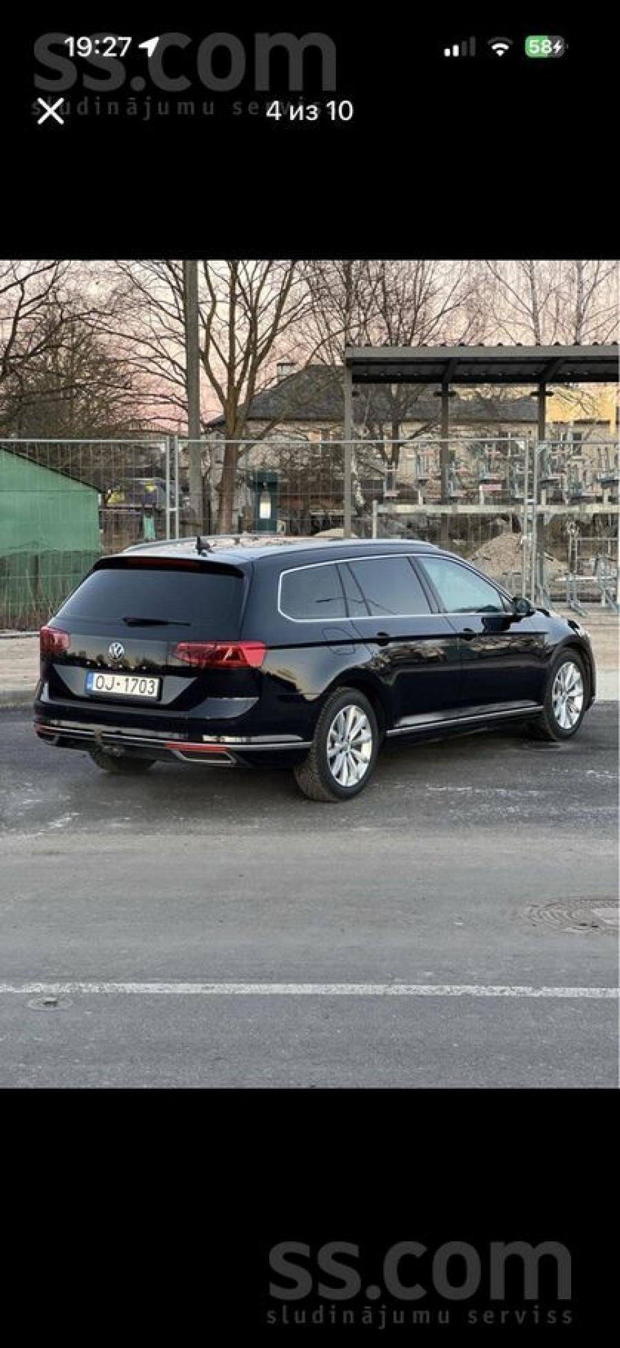 Black Volkswagen Passat B8 2020 in Riga, with an engine capacity of 2.00 L and mileage of 273 thousand km for 14900 €, photo 5 on AUTOMOTO.COM.LV