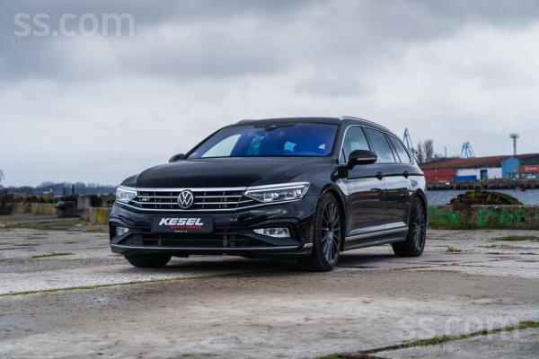 Black Volkswagen Passat B8 2021 in Daugavpils, with an engine capacity of 2.00 L and mileage of 56 thousand km for 29490 €, photo 1 on AUTOMOTO.COM.LV