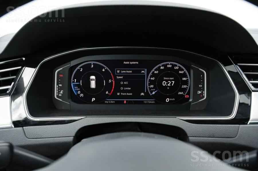 Black Volkswagen Passat B8 2021 in Riga, with an engine capacity of 2.00 L and mileage of 152 thousand km for 24050 €, photo 23 on AUTOMOTO.COM.LV