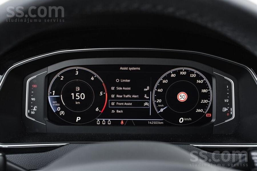 Black Volkswagen Passat B8 2022 in Riga, with an engine capacity of 2.00 L and mileage of 143 thousand km for 24500 €, photo 21 on AUTOMOTO.COM.LV