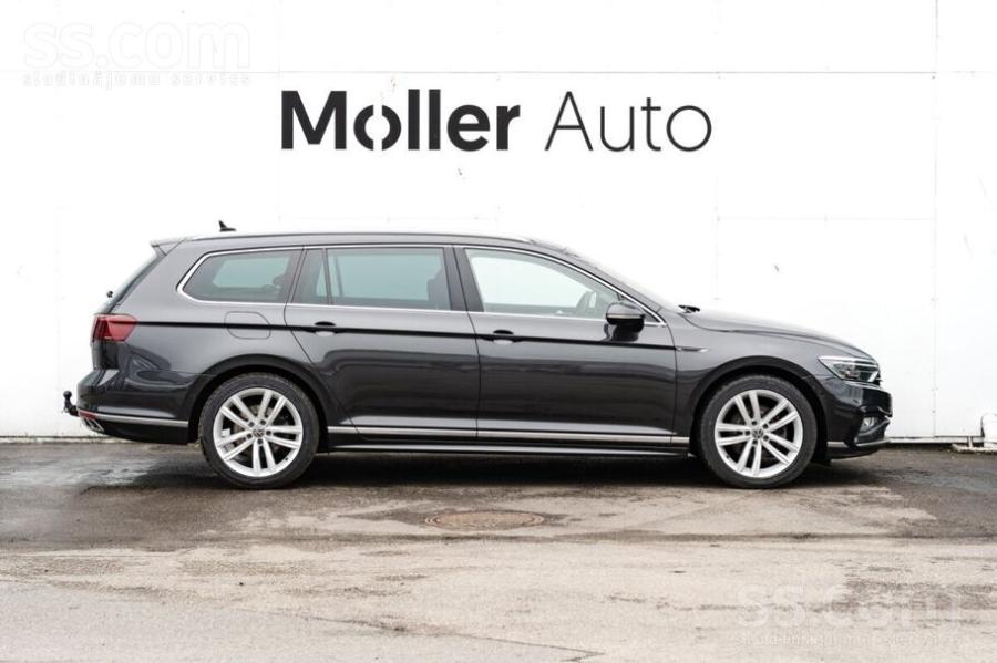 Black Volkswagen Passat B8 2022 in Riga, with an engine capacity of 2.00 L and mileage of 155 thousand km for 22900 €, photo 6 on AUTOMOTO.COM.LV