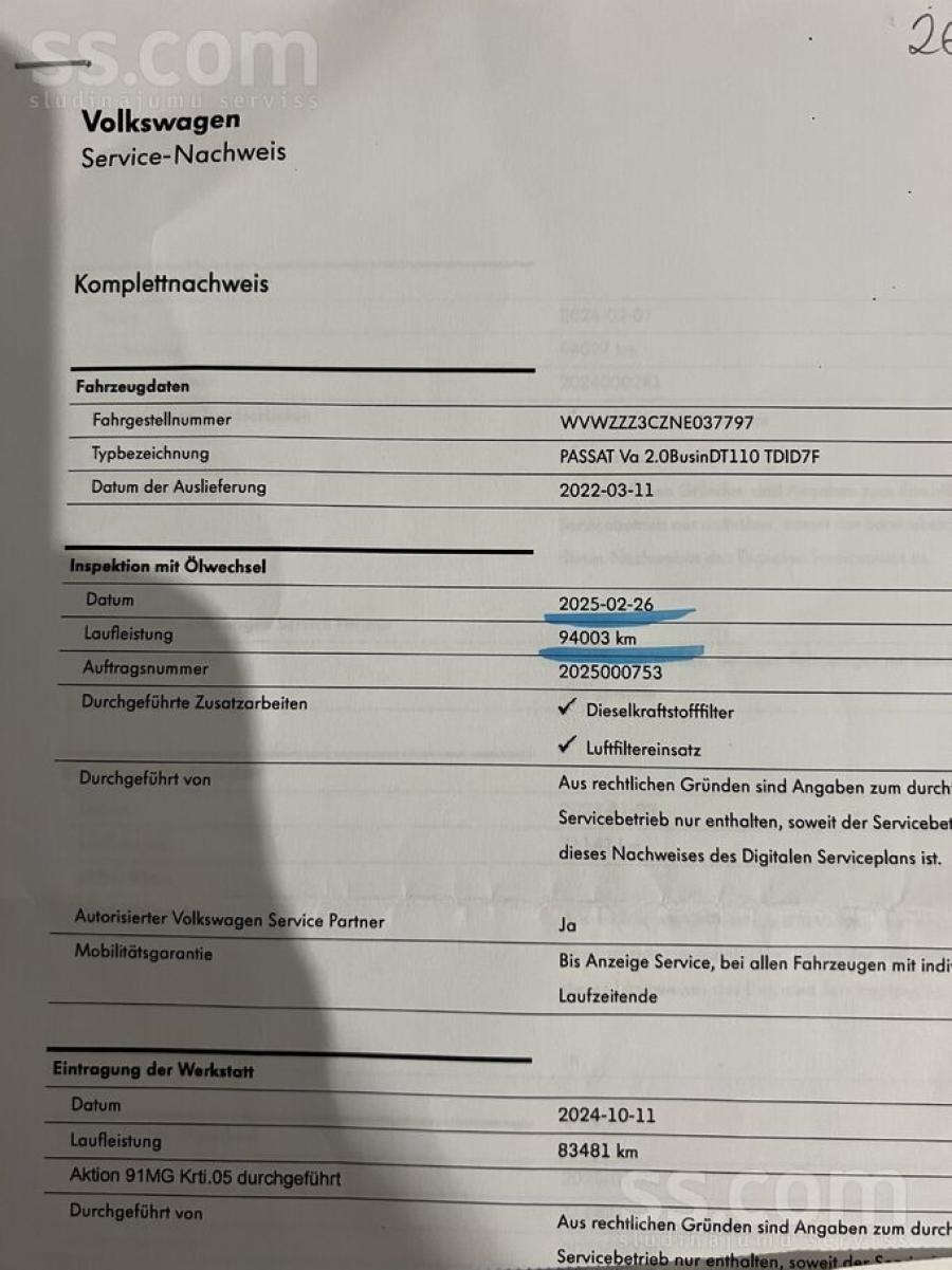 Melns Volkswagen Passat B8 2022 Jēkabpils, ar dzinēja tilpumu 2.00 L un nobraukumu 0 tūkst. km par 15900 €, foto 25 vietnē AUTOMOTO.COM.LV