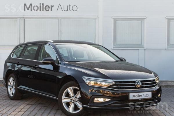 Black Volkswagen Passat B8 2023 in Ventspils, with an engine capacity of 2.00 L and mileage of 119 thousand km for 22990 €, photo 6 on AUTOMOTO.COM.LV