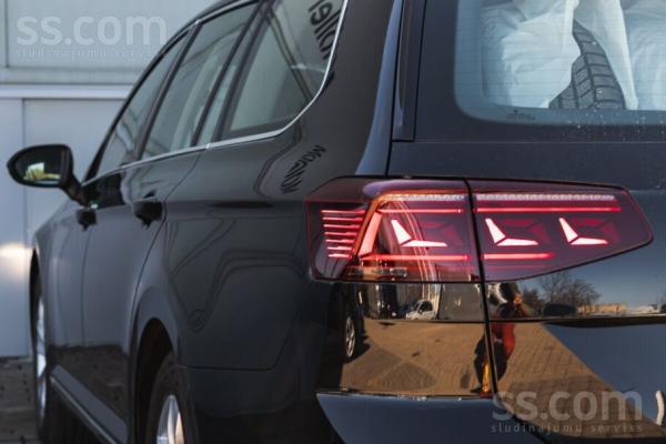 Black Volkswagen Passat B8 2023 in Ventspils, with an engine capacity of 2.00 L and mileage of 119 thousand km for 22990 €, photo 10 on AUTOMOTO.COM.LV