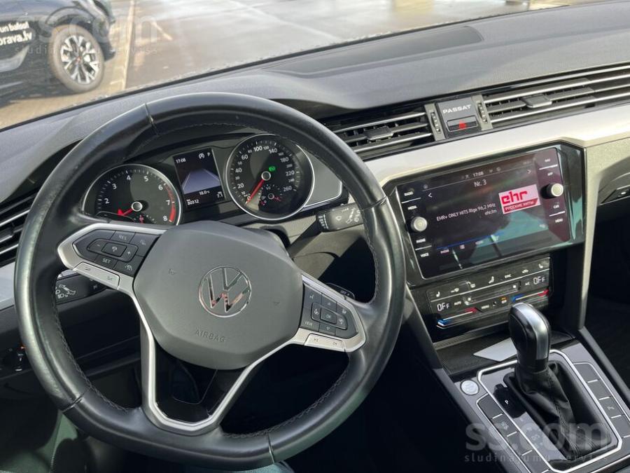 Black Volkswagen Passat B8 2023 in Riga, with an engine capacity of 1.50 L and mileage of 90 thousand km for 18900 €, photo 14 on AUTOMOTO.COM.LV