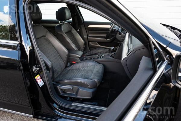 Black Volkswagen Passat B8 2023 in Riga, with an engine capacity of 2.00 L and mileage of 118 thousand km for 22950 €, photo 8 on AUTOMOTO.COM.LV