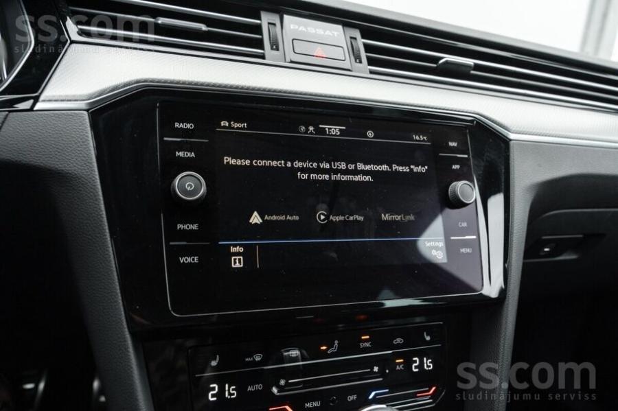 Melns Volkswagen Passat B8 2023 Rīga, ar dzinēja tilpumu 2.00 L un nobraukumu 148 tūkst. km par 24950 €, foto 28 vietnē AUTOMOTO.COM.LV