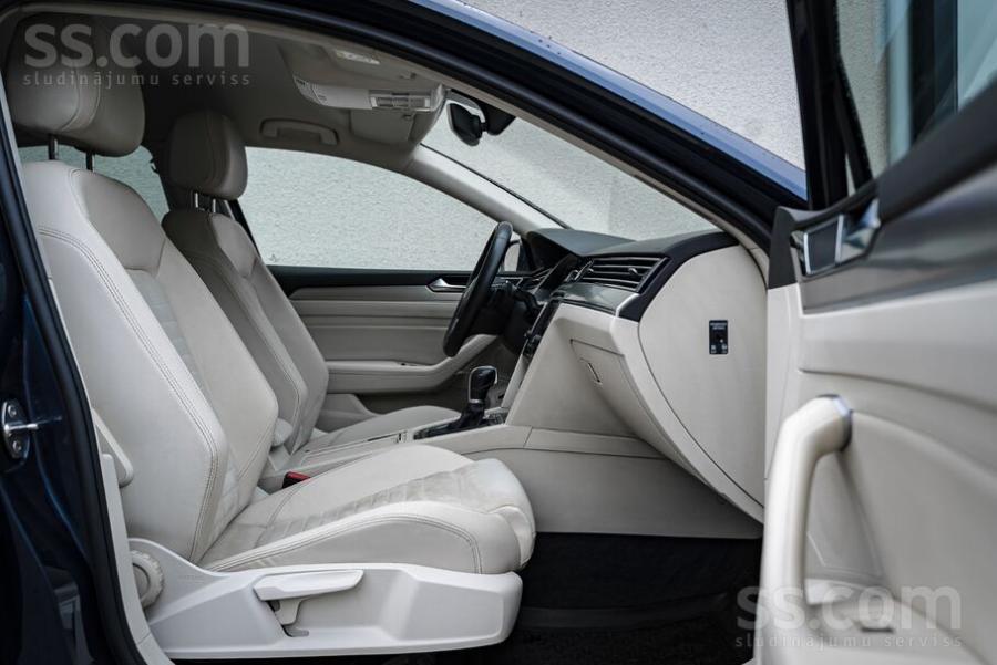 Blue Volkswagen Passat B8 2015 in Riga, with an engine capacity of 1.80 L and mileage of 162 thousand km for 9500 €, photo 13 on AUTOMOTO.COM.LV