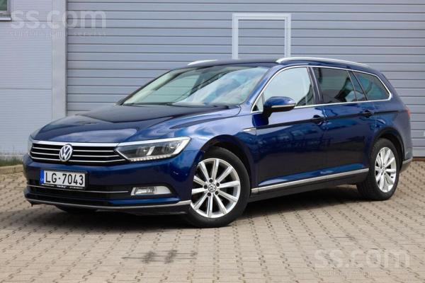Blue Volkswagen Passat B8 2015 in Riga, with an engine capacity of 2.00 L and mileage of 0 thousand km for 10495 €, photo 1 on AUTOMOTO.COM.LV
