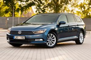Zils Volkswagen Passat B8 2015 Jelgava, ar dzinēja tilpumu 2.00 L un nobraukumu 307 tūkst. km par 10900 €, foto  vietnē AUTOMOTO.COM.LV
