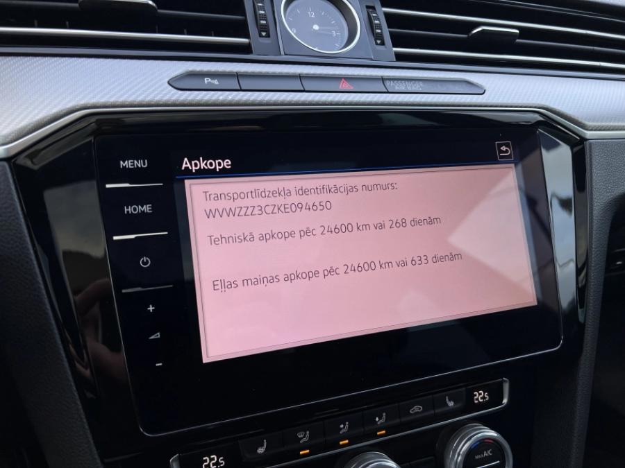 Blue Volkswagen Passat B8 2019 in Riga, with an engine capacity of 2.00 L and mileage of 182 thousand km for 16550 €, photo 33 on AUTOMOTO.COM.LV