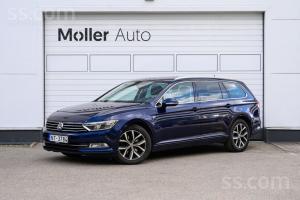 Zils Volkswagen Passat B8 2019 Rīga, ar dzinēja tilpumu 2.00 L un nobraukumu 153 tūkst. km par 12950 €, foto  vietnē AUTOMOTO.COM.LV