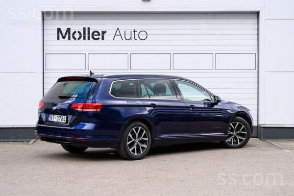 Blue Volkswagen Passat B8 2019 in Riga, with an engine capacity of 2.00 L and mileage of 153 thousand km for 12950 €, photo 4 on AUTOMOTO.COM.LV