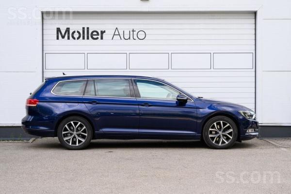 Blue Volkswagen Passat B8 2019 in Riga, with an engine capacity of 2.00 L and mileage of 153 thousand km for 12950 €, photo 5 on AUTOMOTO.COM.LV