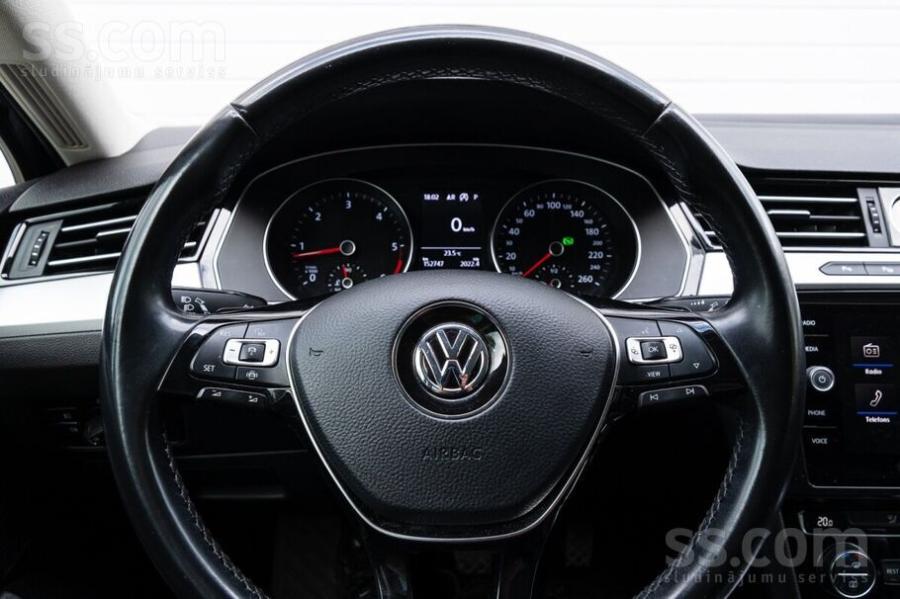Zils Volkswagen Passat B8 2019 Rīga, ar dzinēja tilpumu 2.00 L un nobraukumu 153 tūkst. km par 12950 €, foto 20 vietnē AUTOMOTO.COM.LV