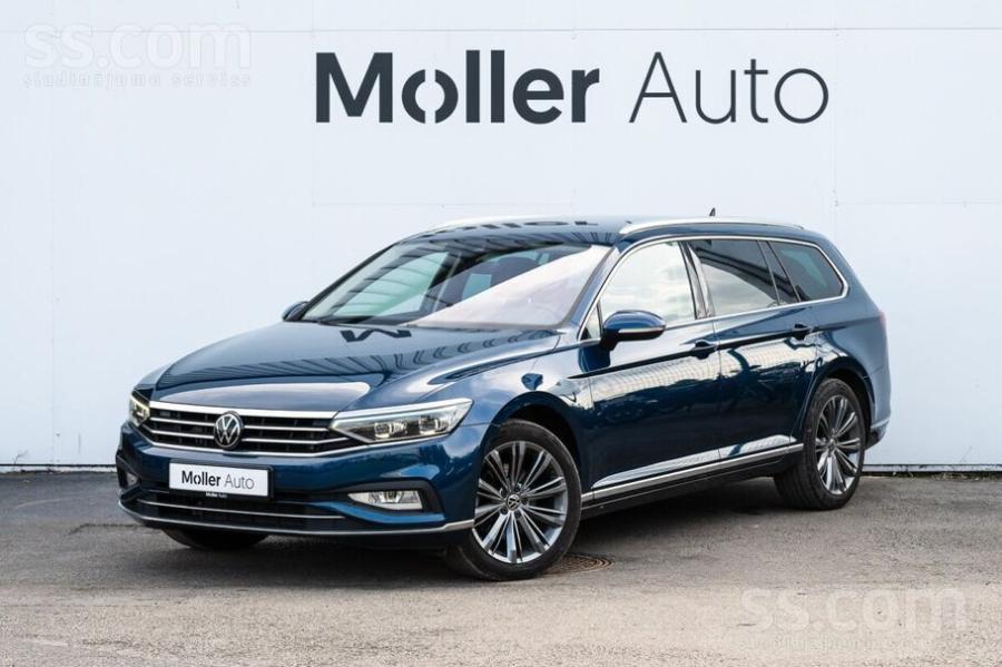 Blue Volkswagen Passat B8 2023 in Riga, with an engine capacity of 2.00 L and mileage of 135 thousand km for 24500 €, photo 1 on AUTOMOTO.COM.LV