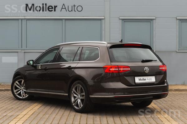 Brown Volkswagen Passat B8 2015 in Ventspils, with an engine capacity of 2.00 L and mileage of 351 thousand km for 20595 €, photo 3 on AUTOMOTO.COM.LV