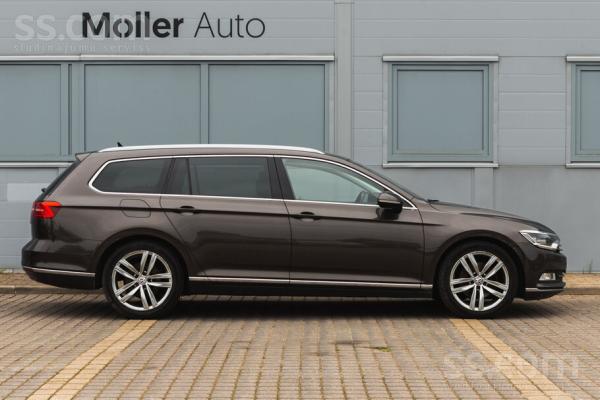 Brown Volkswagen Passat B8 2015 in Ventspils, with an engine capacity of 2.00 L and mileage of 351 thousand km for 20595 €, photo 6 on AUTOMOTO.COM.LV