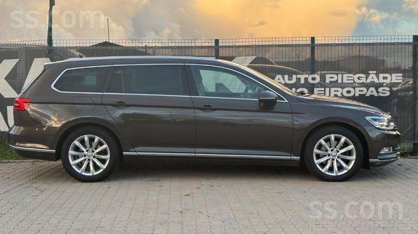 Brown Volkswagen Passat B8 2015 in Liepaja, with an engine capacity of 2.00 L and mileage of 244 thousand km for 11350 €, photo 4 on AUTOMOTO.COM.LV