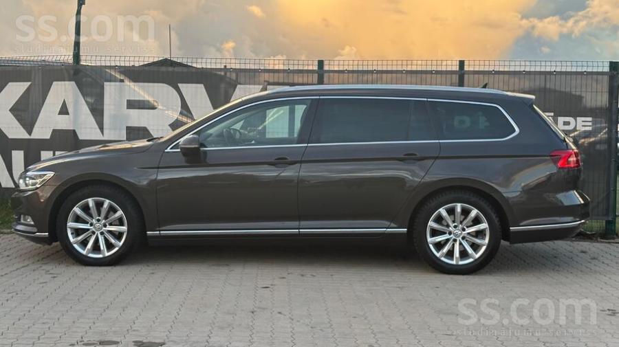 Brown Volkswagen Passat B8 2015 in Liepaja, with an engine capacity of 2.00 L and mileage of 244 thousand km for 11350 €, photo 8 on AUTOMOTO.COM.LV