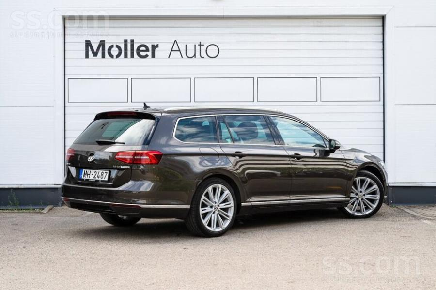 Brown Volkswagen Passat B8 2016 in Riga, with an engine capacity of 2.00 L and mileage of 257 thousand km for 12950 €, photo 4 on AUTOMOTO.COM.LV