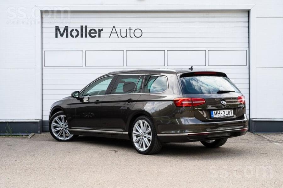 Brown Volkswagen Passat B8 2016 in Riga, with an engine capacity of 2.00 L and mileage of 257 thousand km for 12950 €, photo 5 on AUTOMOTO.COM.LV
