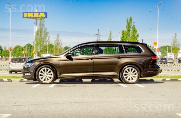 Brown Volkswagen Passat B8 2017 in Riga, with an engine capacity of 2.00 L and mileage of 283 thousand km for 9190 €, photo 4 on AUTOMOTO.COM.LV