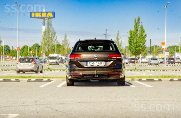Brown Volkswagen Passat B8 2017 in Riga, with an engine capacity of 2.00 L and mileage of 283 thousand km for 9190 €, photo 6 on AUTOMOTO.COM.LV
