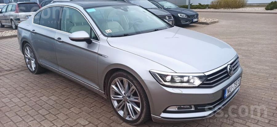 Pelēks Volkswagen Passat B8 2014 Rīga, ar dzinēja tilpumu 2.00 L un nobraukumu 161 tūkst. km par 16000 €, foto 1 vietnē AUTOMOTO.COM.LV