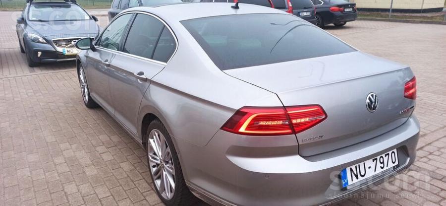 Pelēks Volkswagen Passat B8 2014 Rīga, ar dzinēja tilpumu 2.00 L un nobraukumu 161 tūkst. km par 16000 €, foto 5 vietnē AUTOMOTO.COM.LV