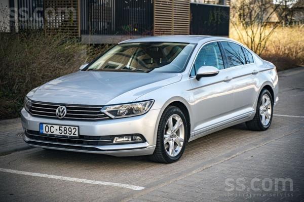 Grey Volkswagen Passat B8 2015 in Riga, with an engine capacity of 1.40 L and mileage of 219 thousand km for 7490 €, photo 1 on AUTOMOTO.COM.LV