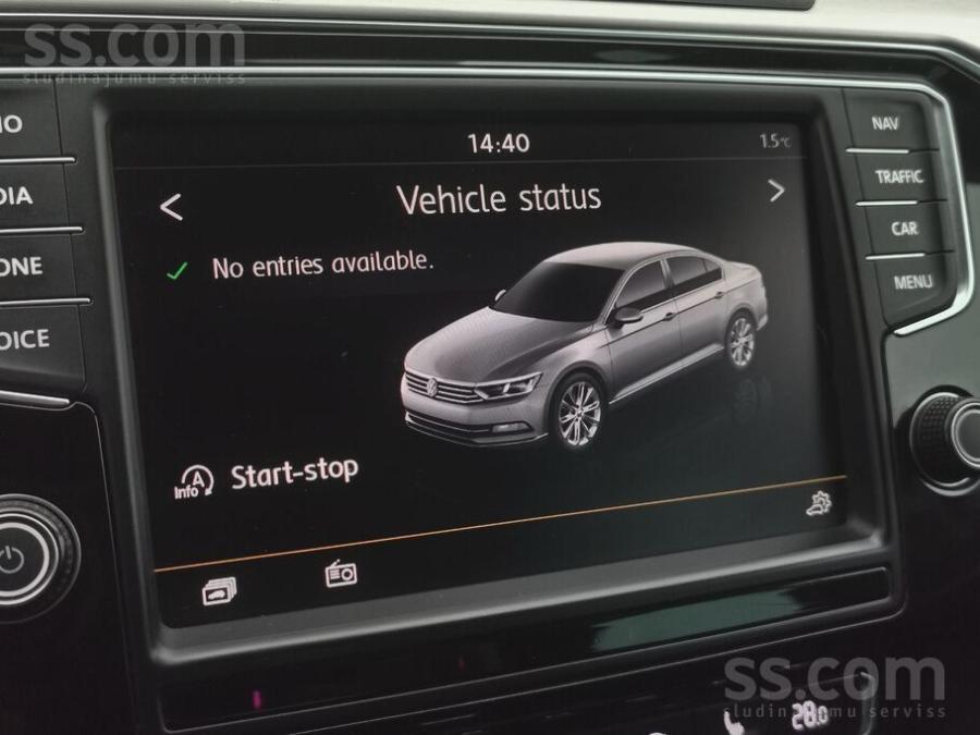 Grey Volkswagen Passat B8 2015 in Riga, with an engine capacity of 2.00 L and mileage of 0 thousand km for 8800 €, photo 31 on AUTOMOTO.COM.LV