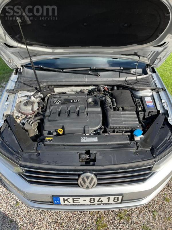 Grey Volkswagen Passat B8 2015 in Valmiera, with an engine capacity of 2.00 L and mileage of 253 thousand km for 7200 €, photo 10 on AUTOMOTO.COM.LV