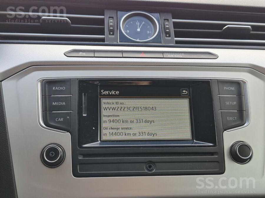 Pelēks Volkswagen Passat B8 2015 Rīga, ar dzinēja tilpumu 1.40 L un nobraukumu 219 tūkst. km par 8490 €, foto 14 vietnē AUTOMOTO.COM.LV