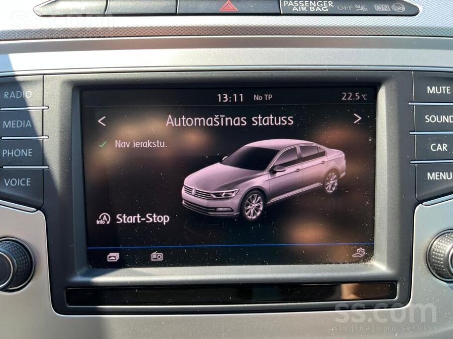 Pelēks Volkswagen Passat B8 2017 Rīga, ar dzinēja tilpumu 2.00 L un nobraukumu 169 tūkst. km par 10800 €, foto 16 vietnē AUTOMOTO.COM.LV