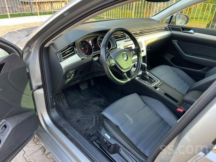 Grey Volkswagen Passat B8 2017 in Riga, with an engine capacity of 2.00 L and mileage of 179 thousand km for 9700 €, photo 10 on AUTOMOTO.COM.LV