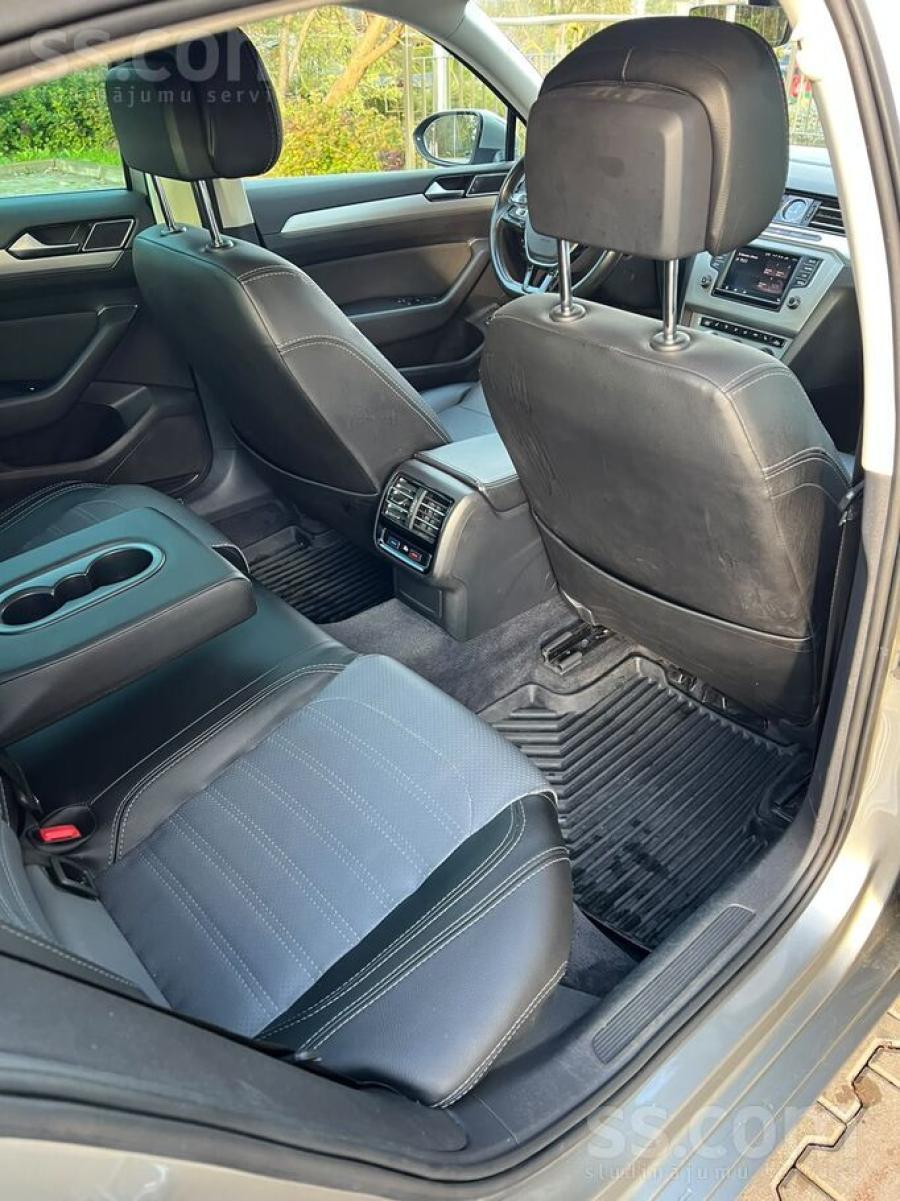 Grey Volkswagen Passat B8 2017 in Riga, with an engine capacity of 2.00 L and mileage of 179 thousand km for 9700 €, photo 14 on AUTOMOTO.COM.LV