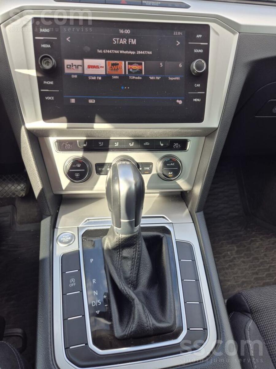 Grey Volkswagen Passat B8 2018 in Riga, with an engine capacity of 1.40 L and mileage of 191 thousand km for 11390 €, photo 14 on AUTOMOTO.COM.LV