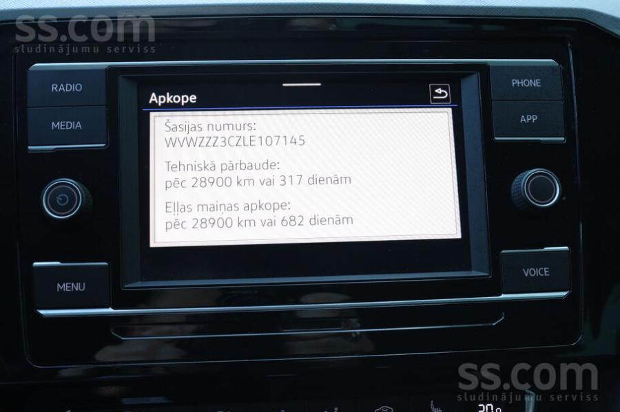 Pelēks Volkswagen Passat B8 2020 Rīga, ar dzinēja tilpumu 1.50 L un nobraukumu 92 tūkst. km par 15500 €, foto 21 vietnē AUTOMOTO.COM.LV