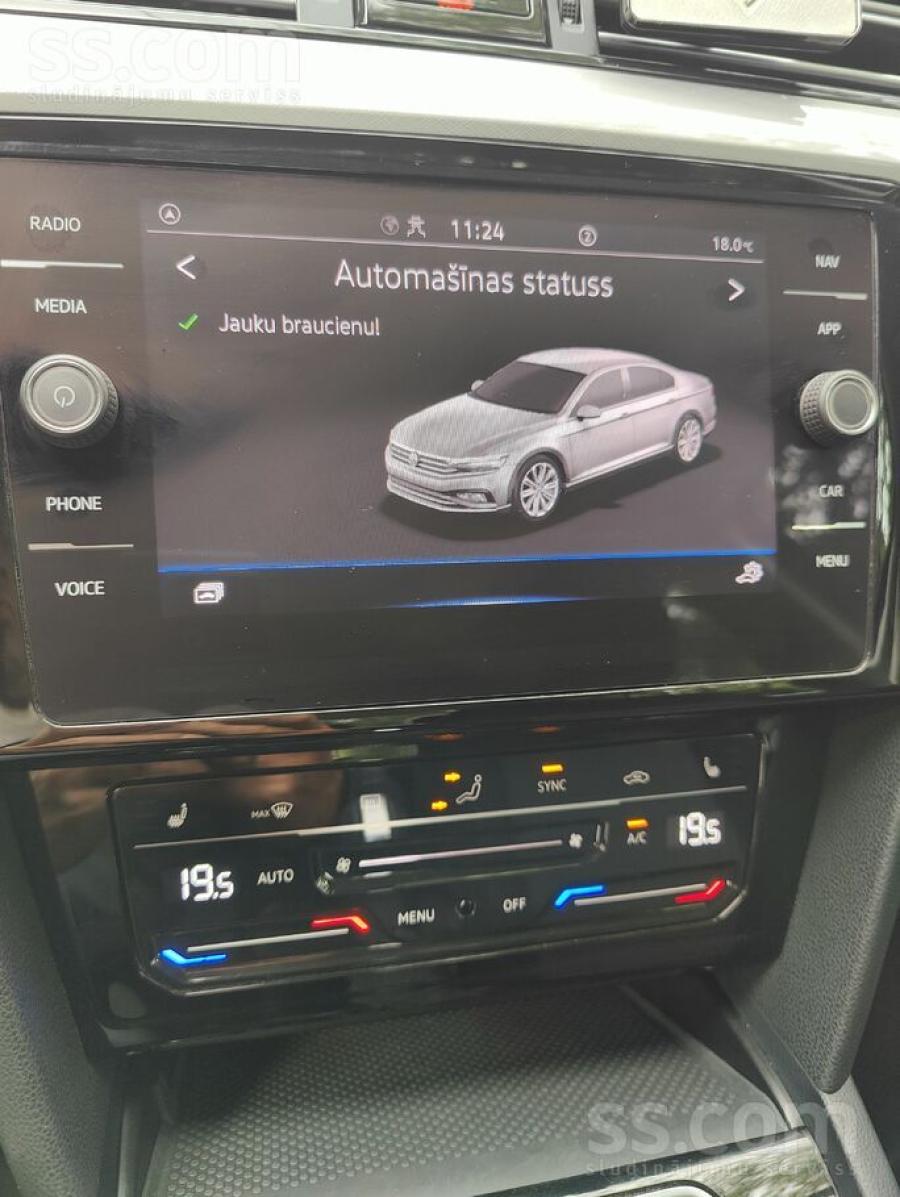 Pelēks Volkswagen Passat B8 2022 Rīga, ar dzinēja tilpumu 1.50 L un nobraukumu 97 tūkst. km par 17300 €, foto 15 vietnē AUTOMOTO.COM.LV
