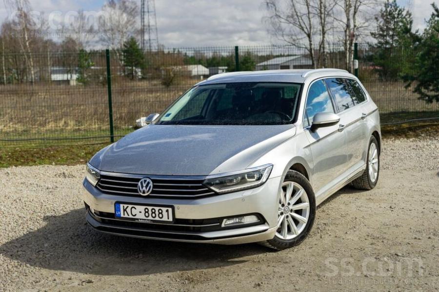 Grey Volkswagen Passat B8 2015 in Riga, with an engine capacity of 2.00 L and mileage of 0 thousand km for 10700 €, photo 1 on AUTOMOTO.COM.LV