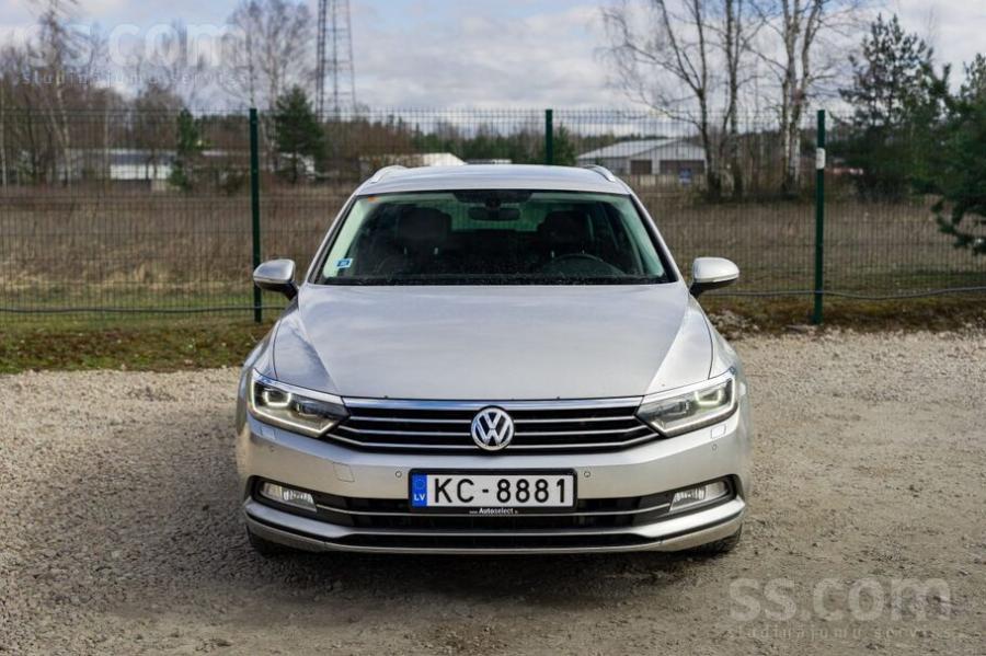 Grey Volkswagen Passat B8 2015 in Riga, with an engine capacity of 2.00 L and mileage of 0 thousand km for 10700 €, photo 2 on AUTOMOTO.COM.LV