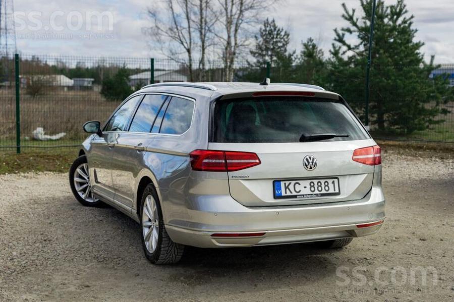 Grey Volkswagen Passat B8 2015 in Riga, with an engine capacity of 2.00 L and mileage of 0 thousand km for 10700 €, photo 4 on AUTOMOTO.COM.LV